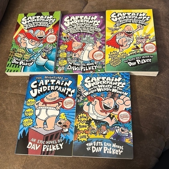 Other | Lot Of 5 Captain Underpants Series Books | Poshmark